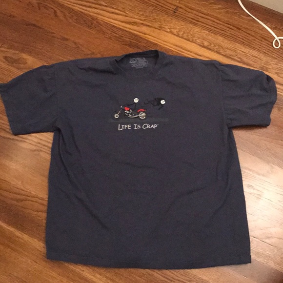 Life Is Good | Tops | Life Is Crap Shirt | Poshmark